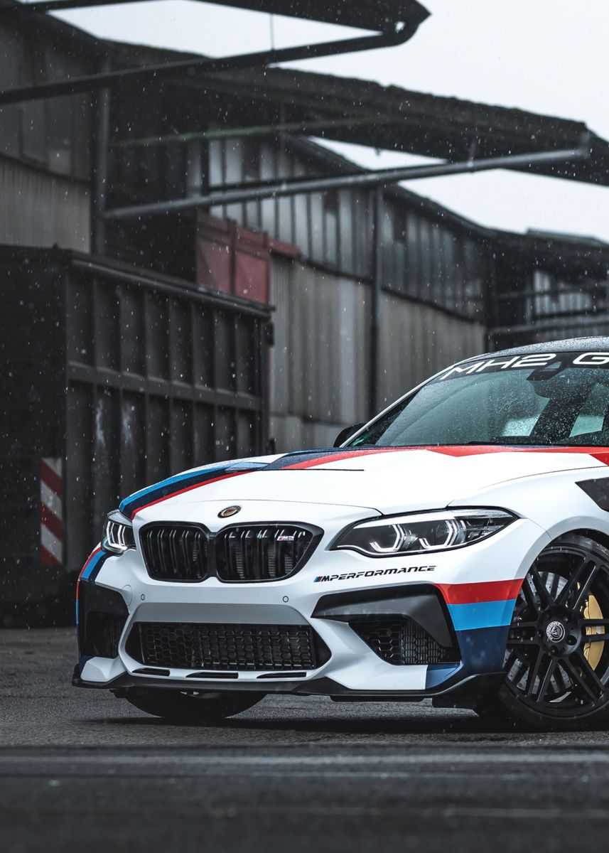 'Manhart BMW M2 GTR Racing' Poster, picture, metal print, paint by ...