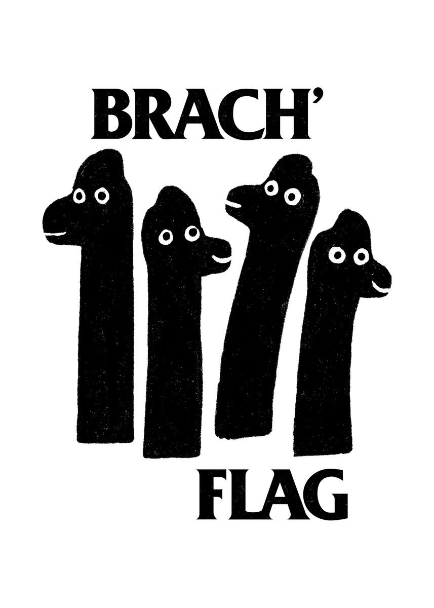 'Brach Flag' Poster, picture, metal print, paint by Yipptee | Displate