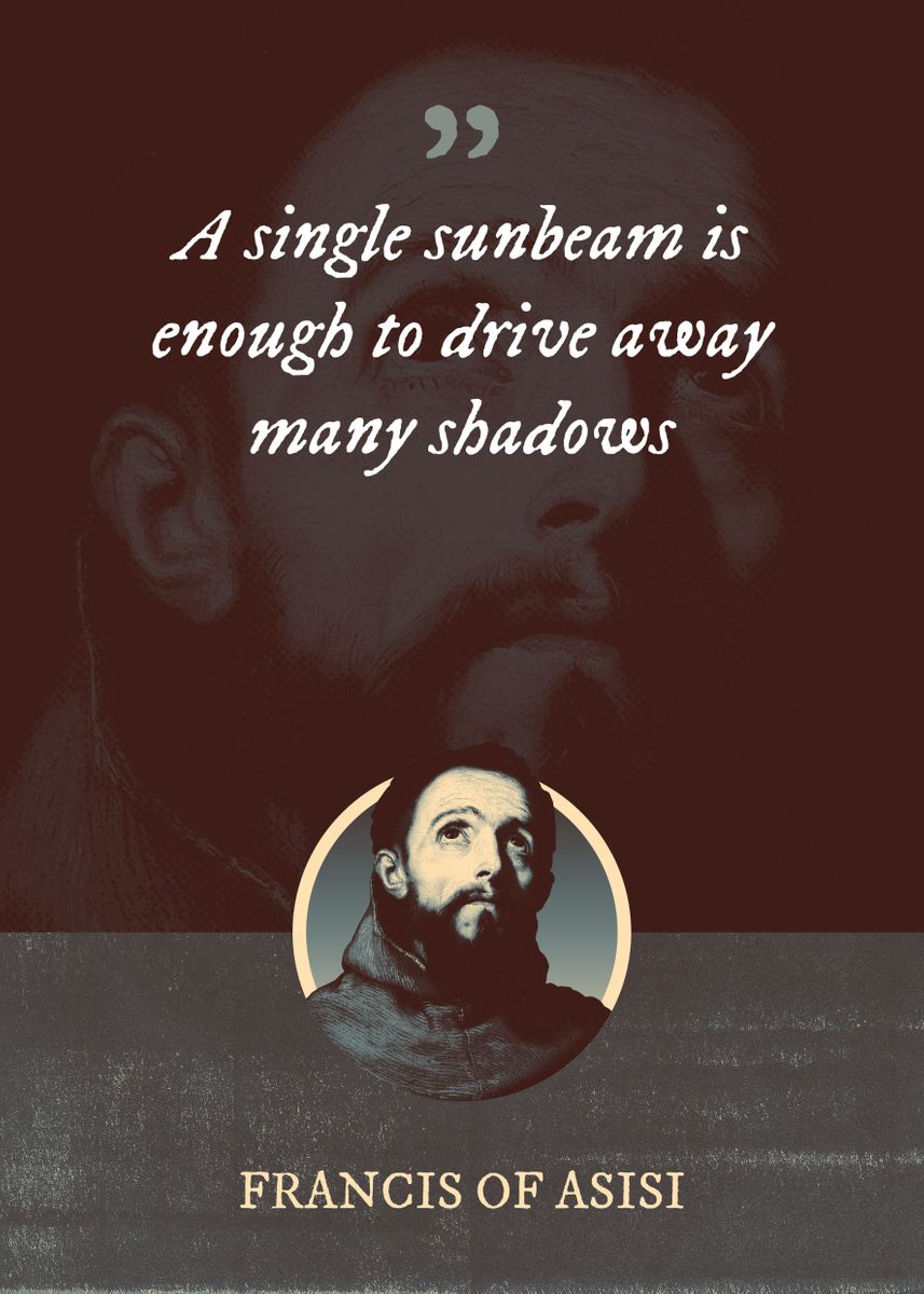 'A single sunbeam is enough' Poster, picture, metal print, paint by ...