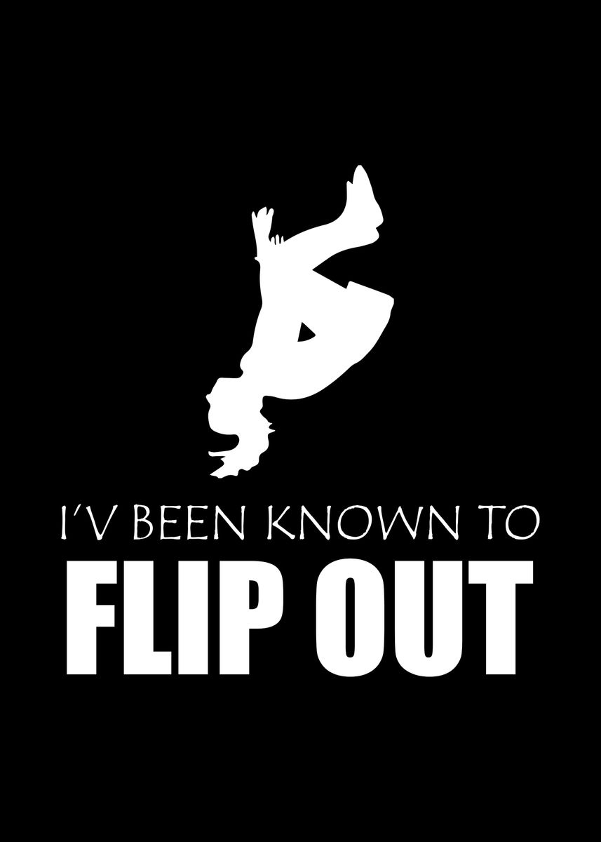 'Flip out' Poster, picture, metal print, paint by bananadesign | Displate