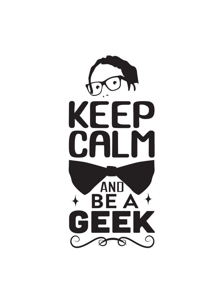 'Be Geek' Poster, picture, metal print, paint by Beone Digital | Displate