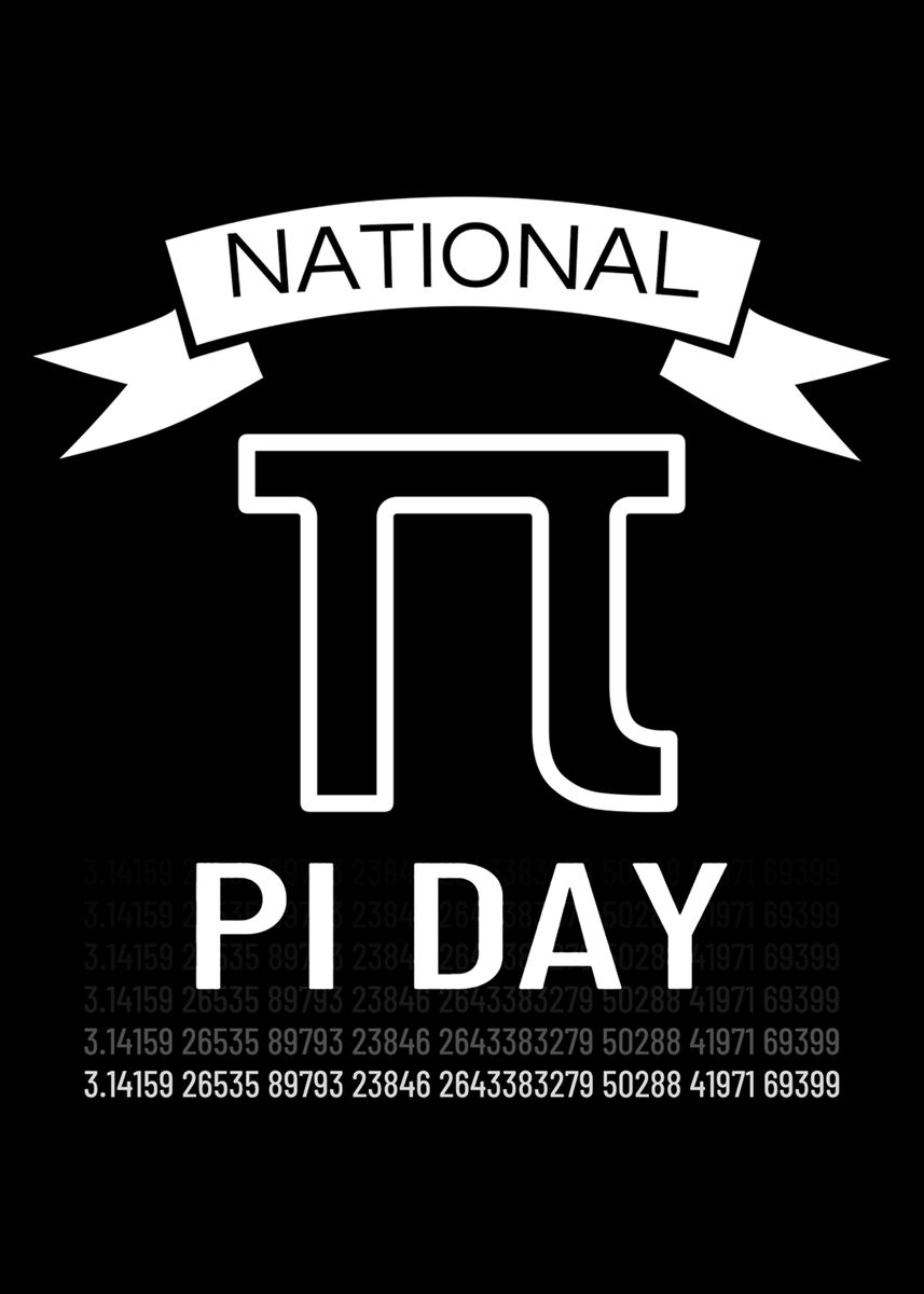 'National Pi Day Math' Poster, picture, metal print, paint by Max Ronn ...