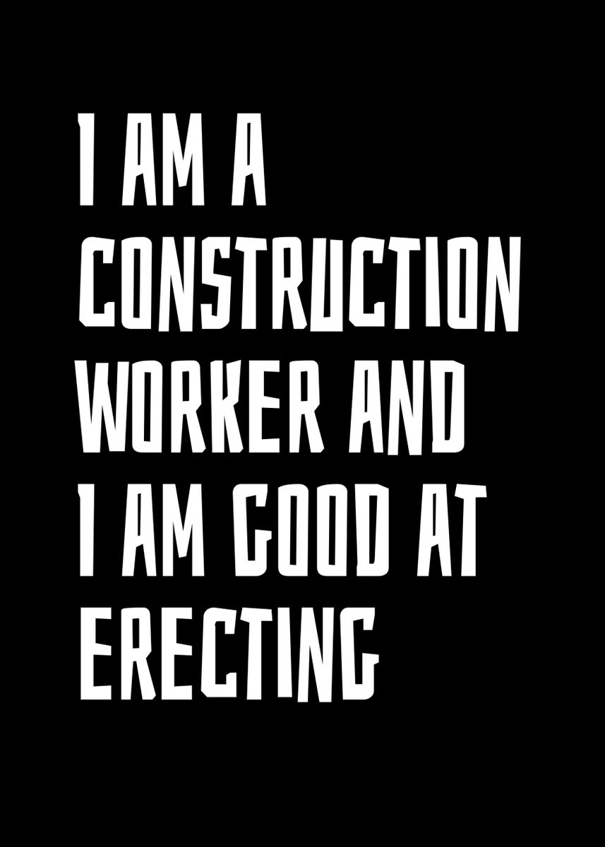 'Construction Worker' Poster, picture, metal print, paint by MarkOnDark ...