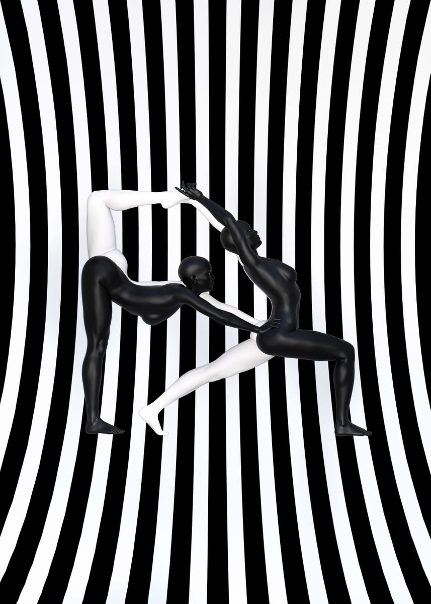 'Duality' Poster, picture, metal print, paint by Jonathan Tred | Displate