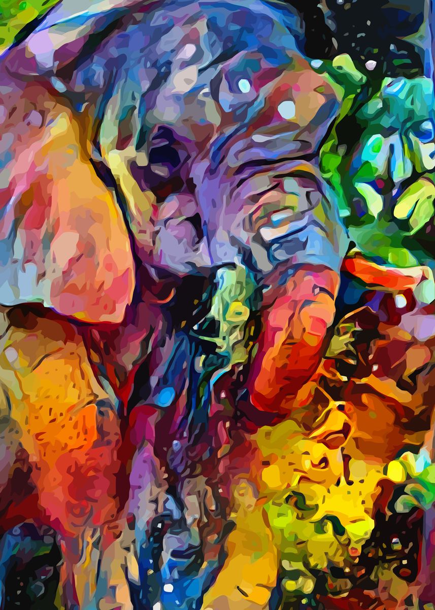 'Elephant Art Africa' Poster by MasterHead | Displate