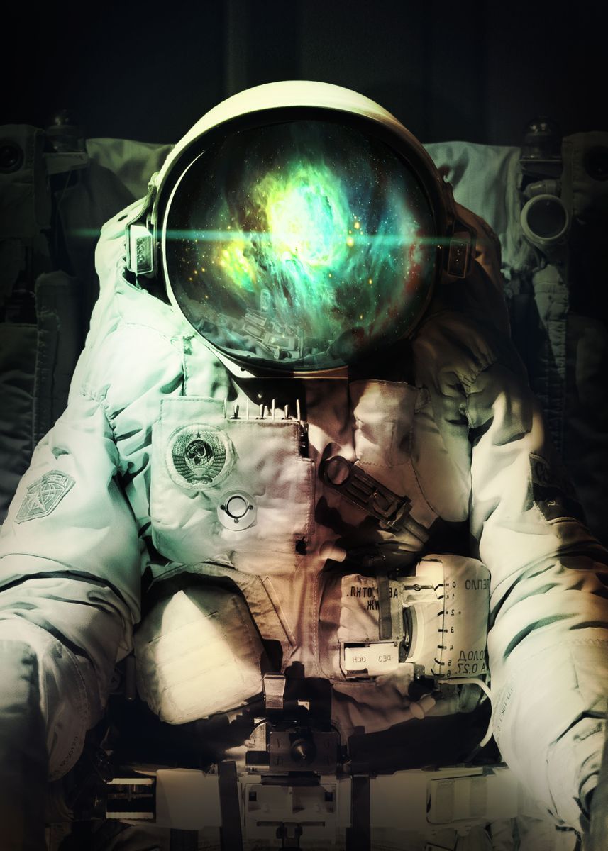 'Cosmonaut' Poster, picture, metal print, paint by Alexander Wallner ...
