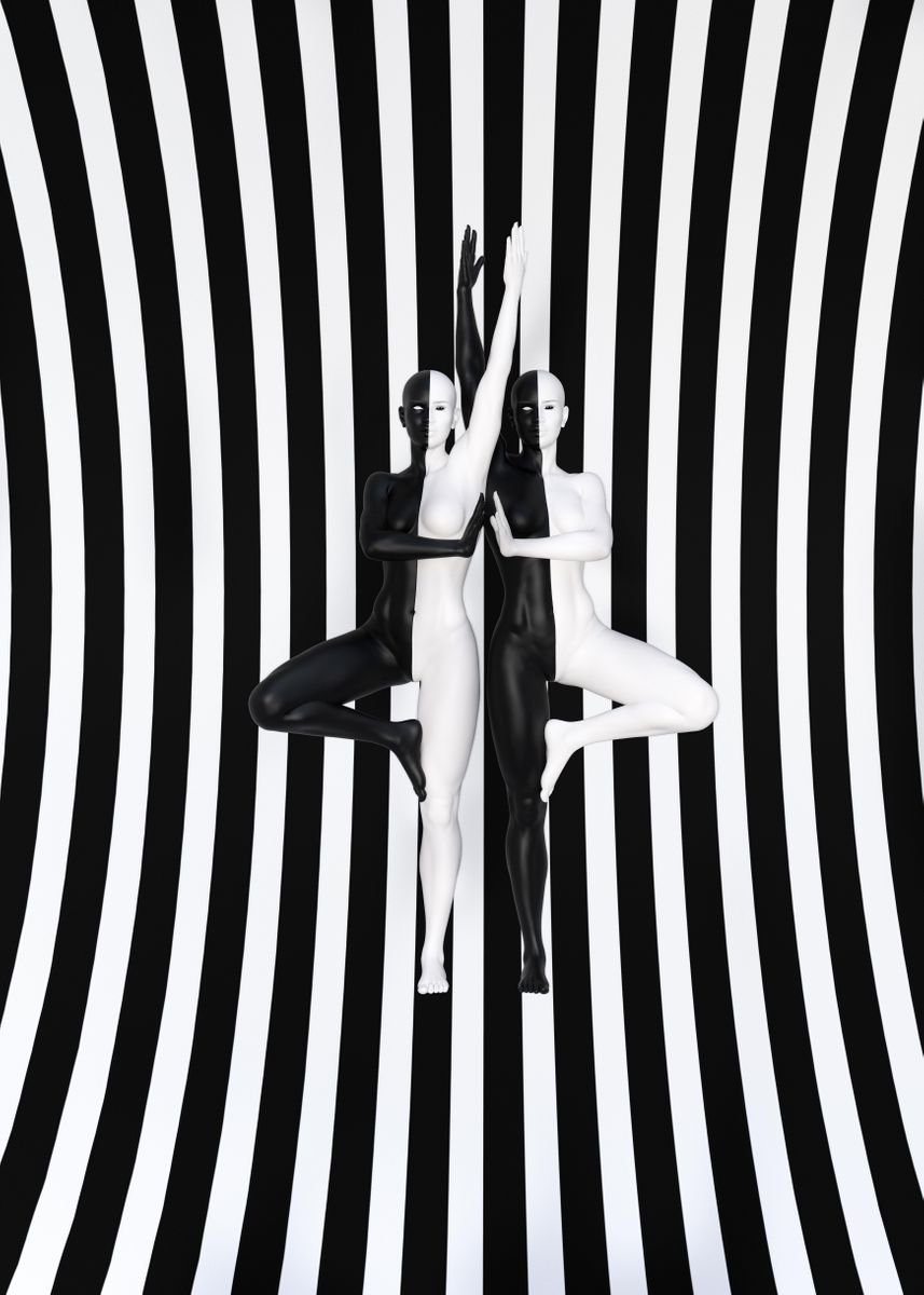 'Duality' Poster, picture, metal print, paint by Jonathan Tred | Displate