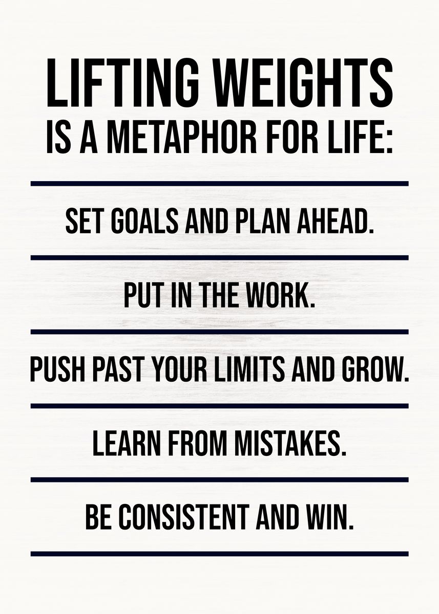 'Lifting Weights Metaphor' Poster, picture, metal print, paint by CHAN ...