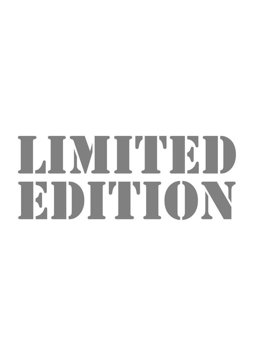'Limited Edition' Poster, picture, metal print, paint by Human Shadow ...