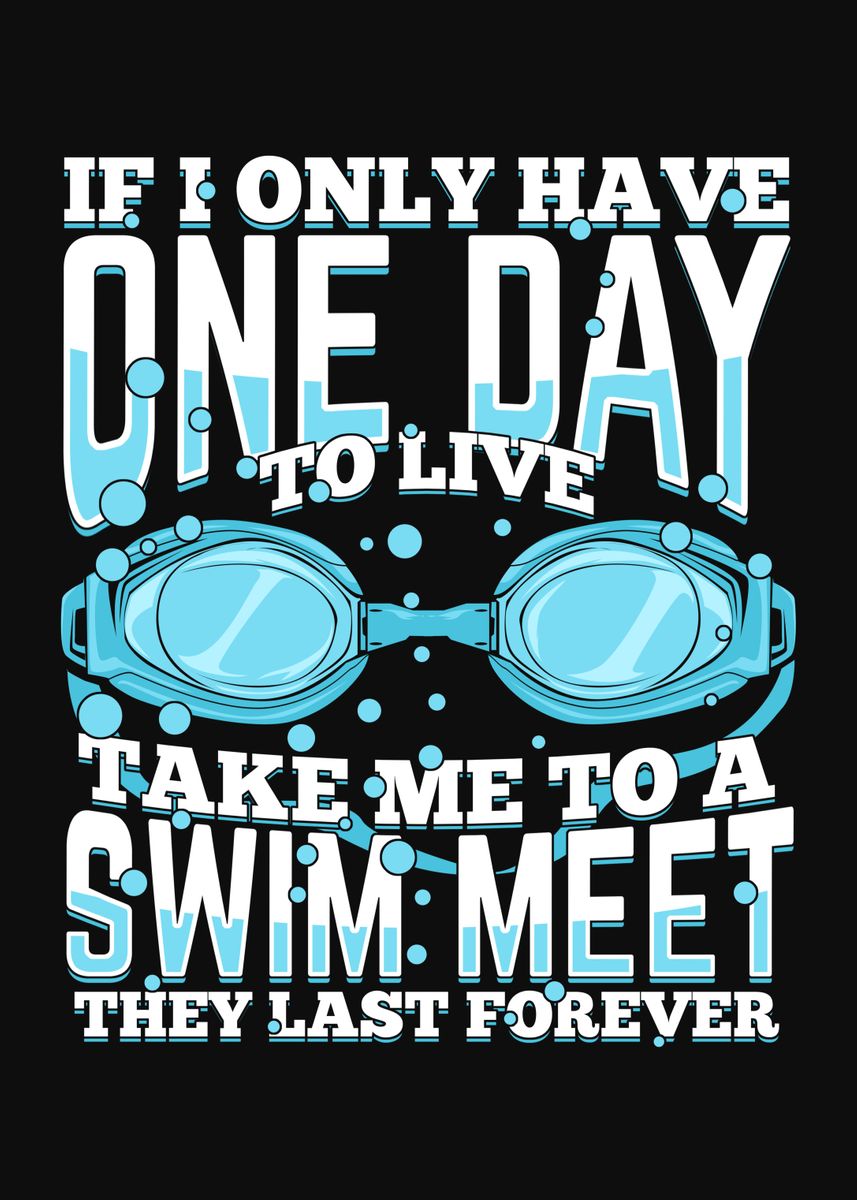 'Swimming Swimmer Design ' Poster, picture, metal print, paint by ...