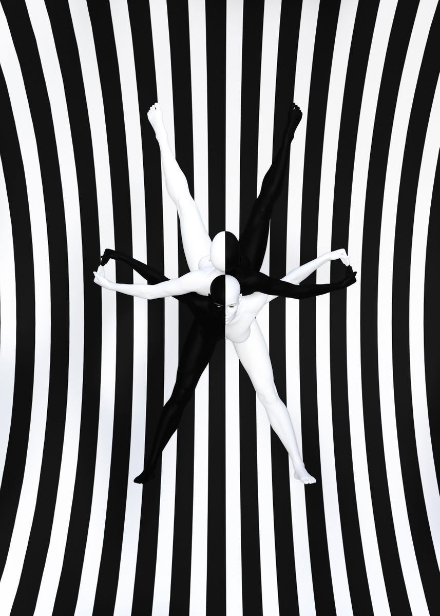 'Duality' Poster, picture, metal print, paint by Jonathan Tred | Displate