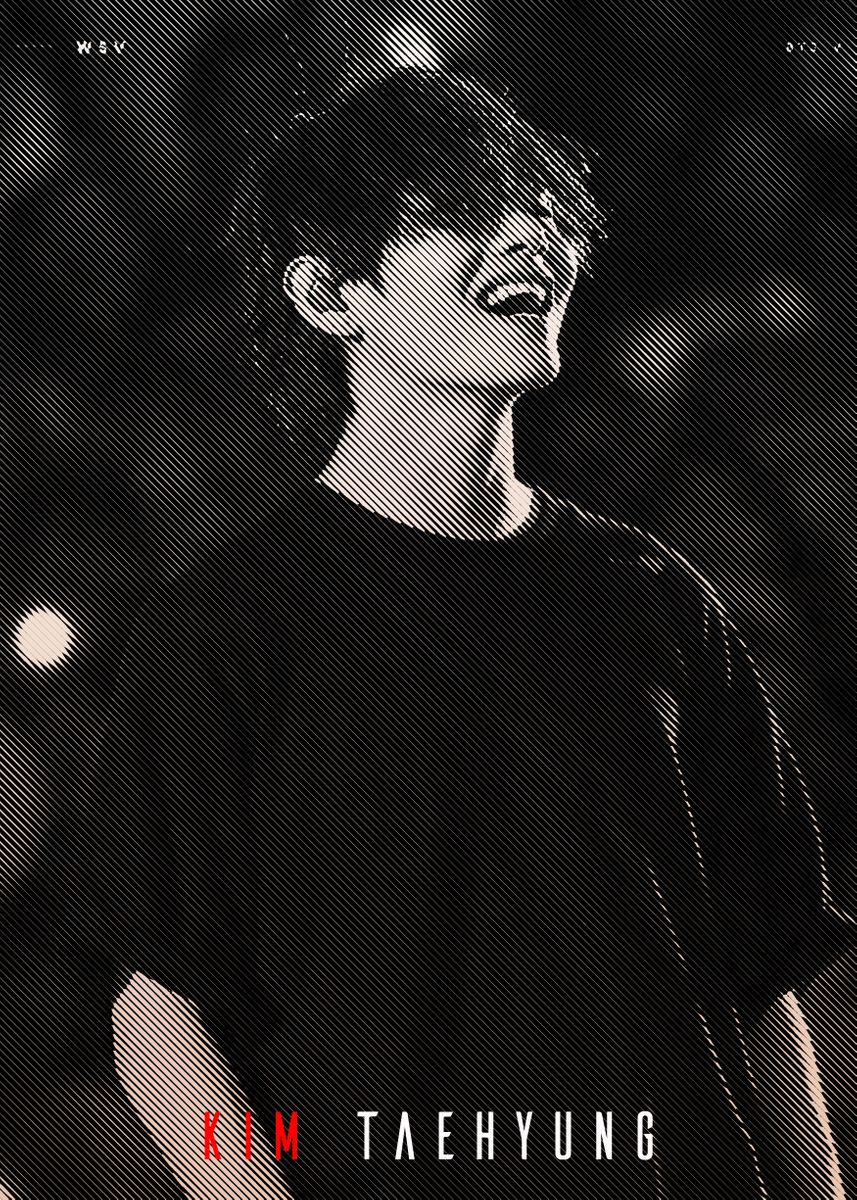 'BTS V' Poster, picture, metal print, paint by Scott Kelly | Displate