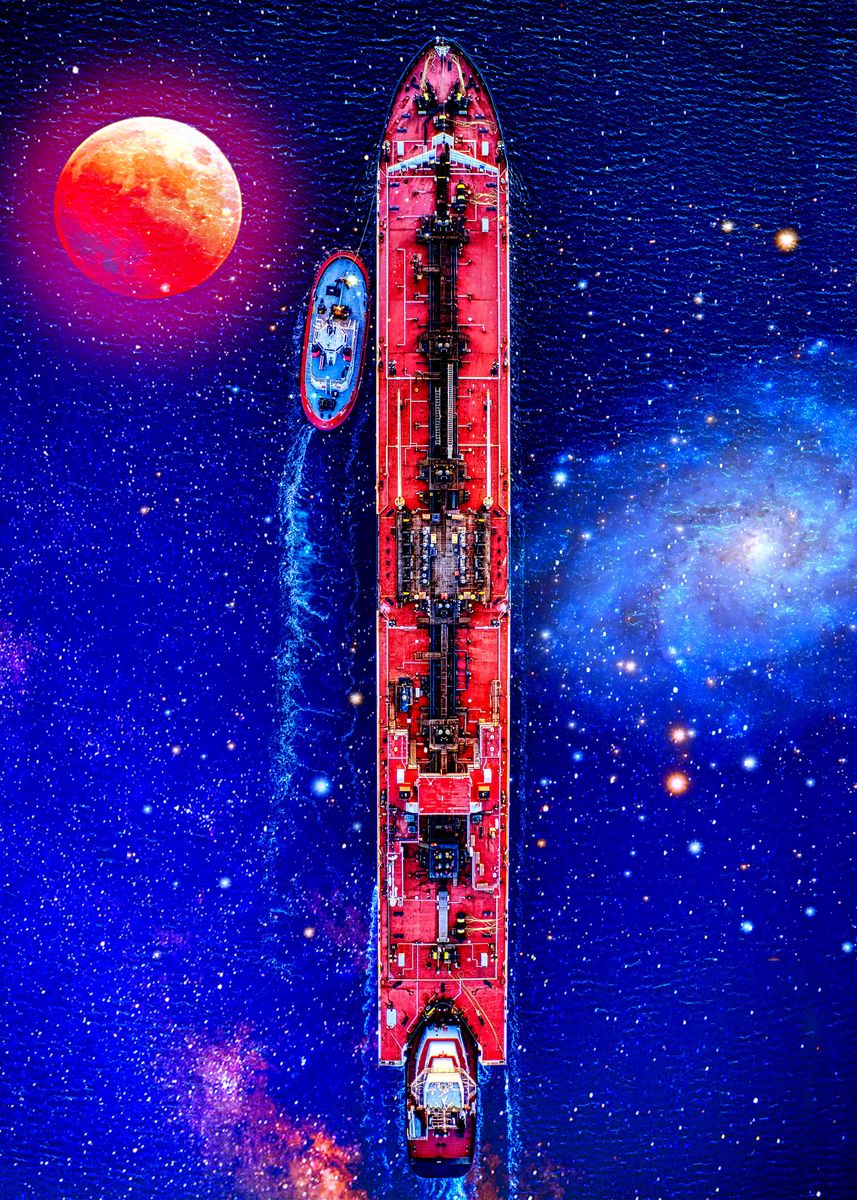 'ship' Poster, picture, metal print, paint by DS Studio | Displate