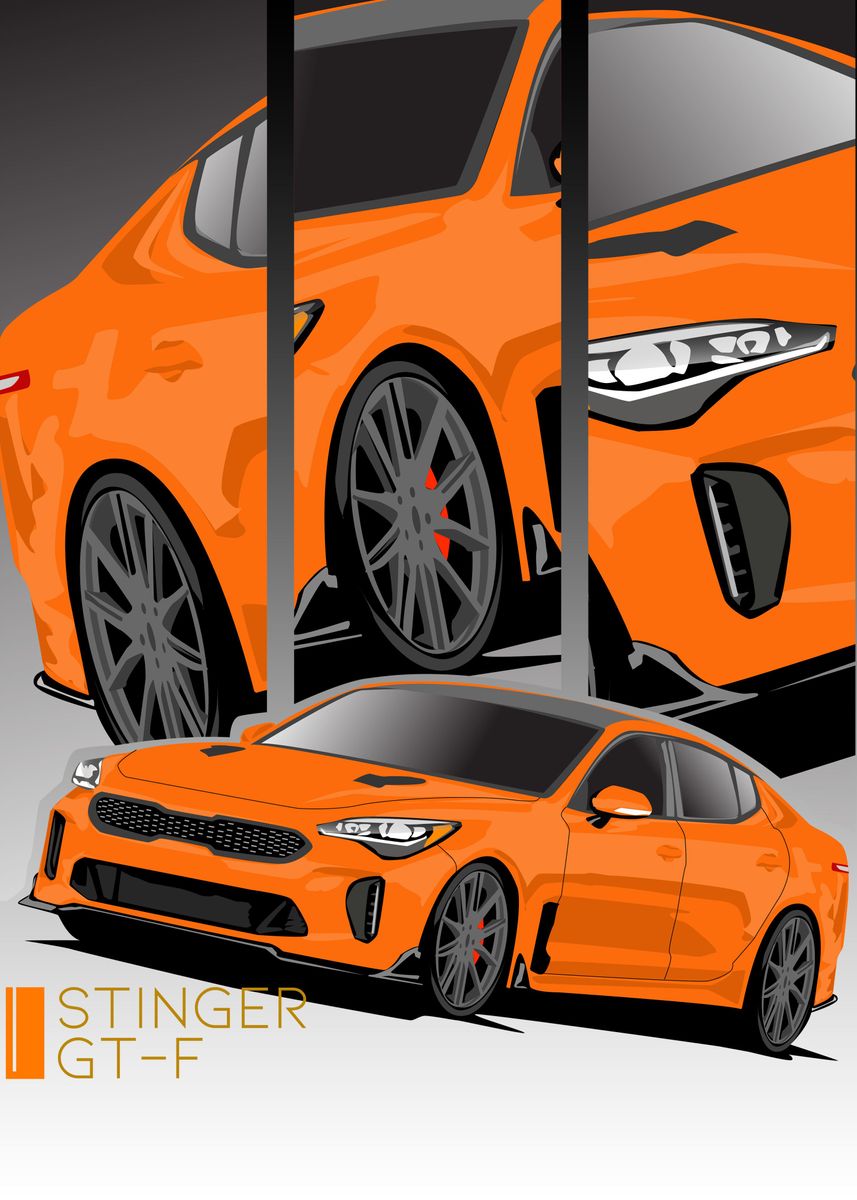 'Stinger GTF 2017' Poster, picture, metal print, paint by Dedy Rahmanto ...