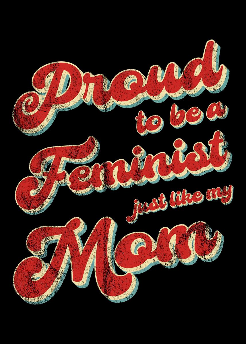 '70s Feminist Retro Vintage' Poster by Michael | Displate