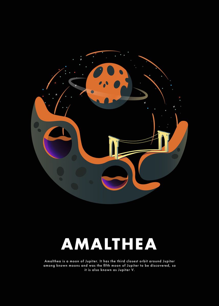 'Amalthea' Poster, picture, metal print, paint by Livia Cepoiu | Displate