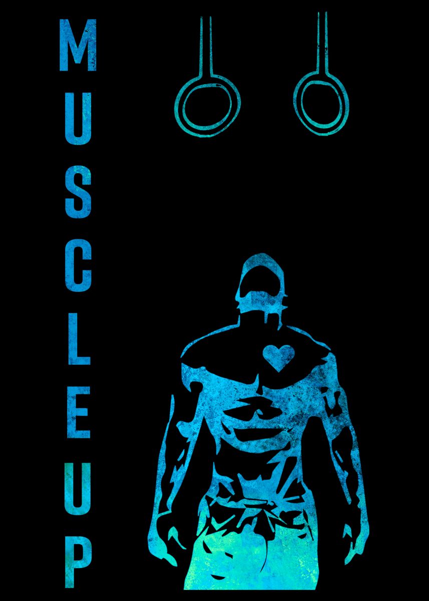 'Muscle Up Fitness Sport' Poster, picture, metal print, paint by Bruno ...