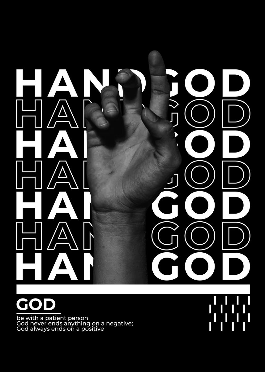 'Hand God' Poster by black acturus | Displate