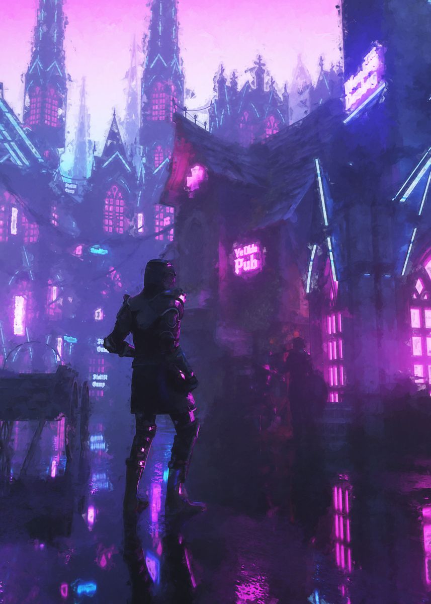 'Medieval NeoPunk' Poster, picture, metal print, paint by ...