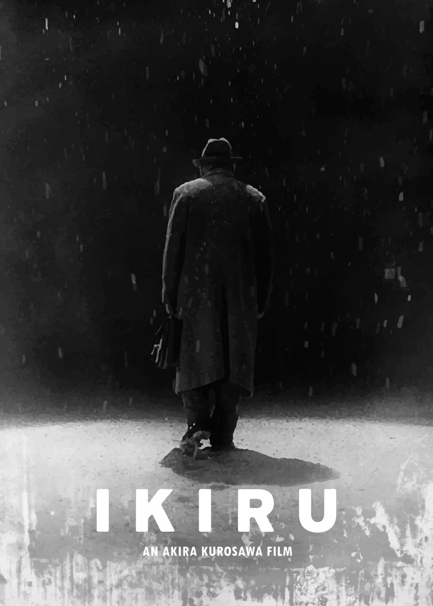 'Ikiru' Poster, picture, metal print, paint by Bo Kev | Displate