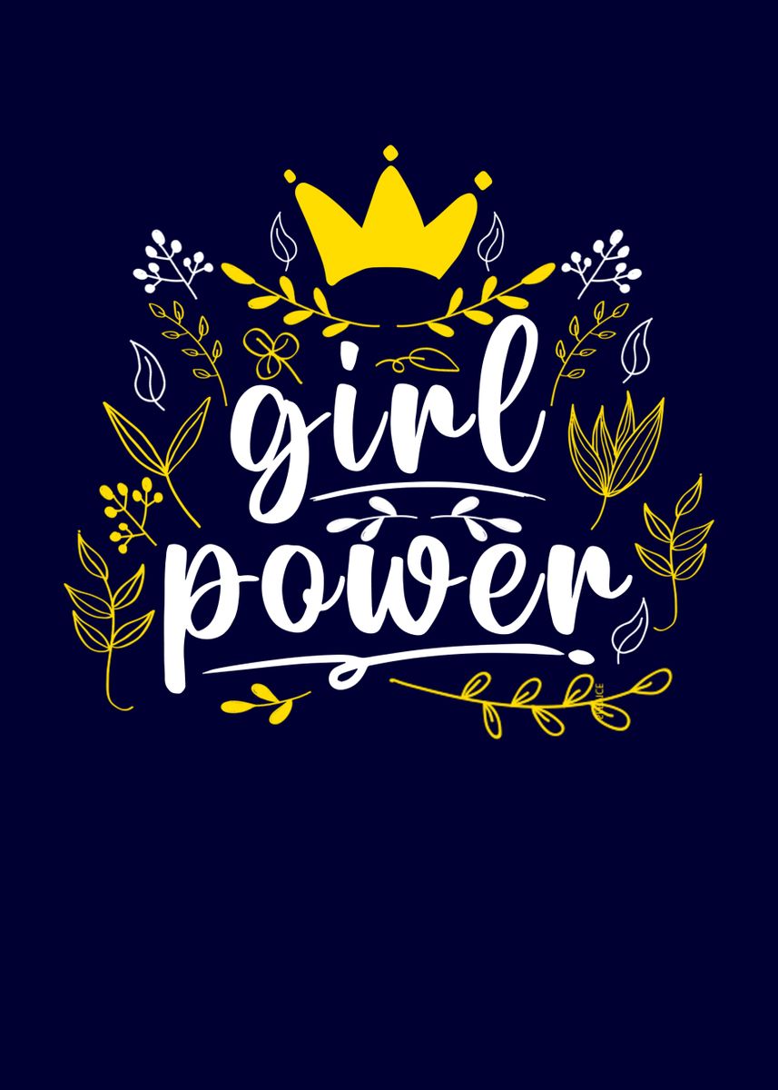 'Girl Power Feminist Power' Poster, picture, metal print, paint by ...