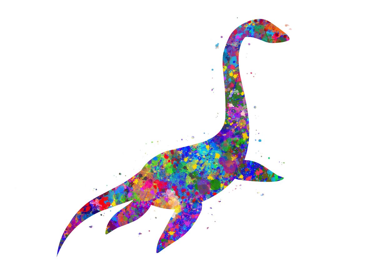 'Plesiosaurus dinosaur' Poster by Yahya Art | Displate