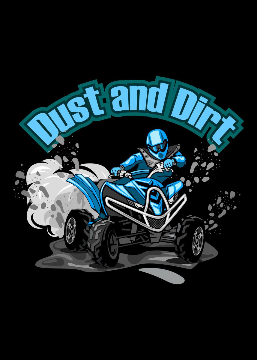 'Quad Bike ATV Rider' Poster, picture, metal print, paint by Hexor ...