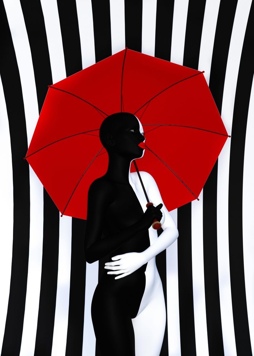 'Duality girl' Poster, picture, metal print, paint by Jonathan Tred ...