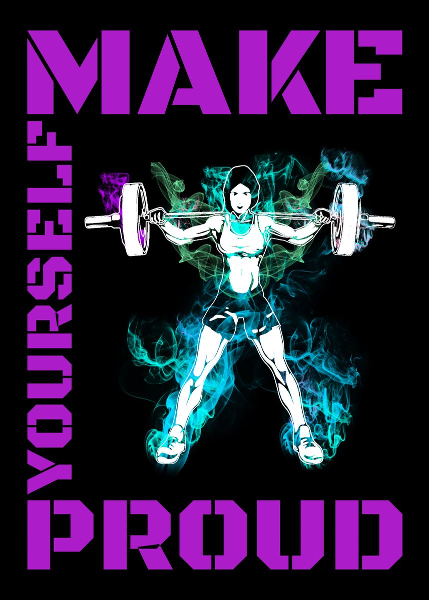 'Fitness Girl Studio' Poster, picture, metal print, paint by Bruno ...