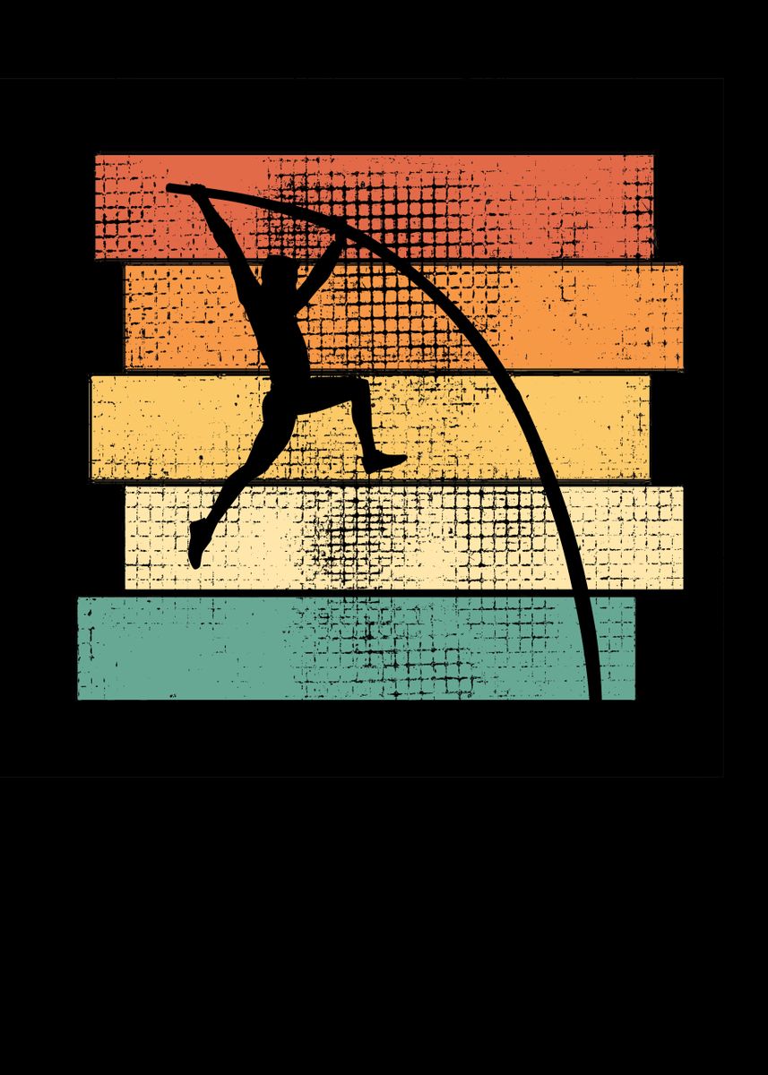 'Pole Vault Pole Vaulting' Poster, picture, metal print, paint by ...