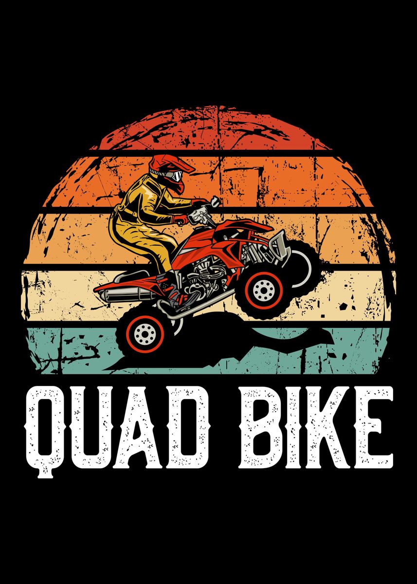 'Quad Bike' Poster by Hexor | Displate