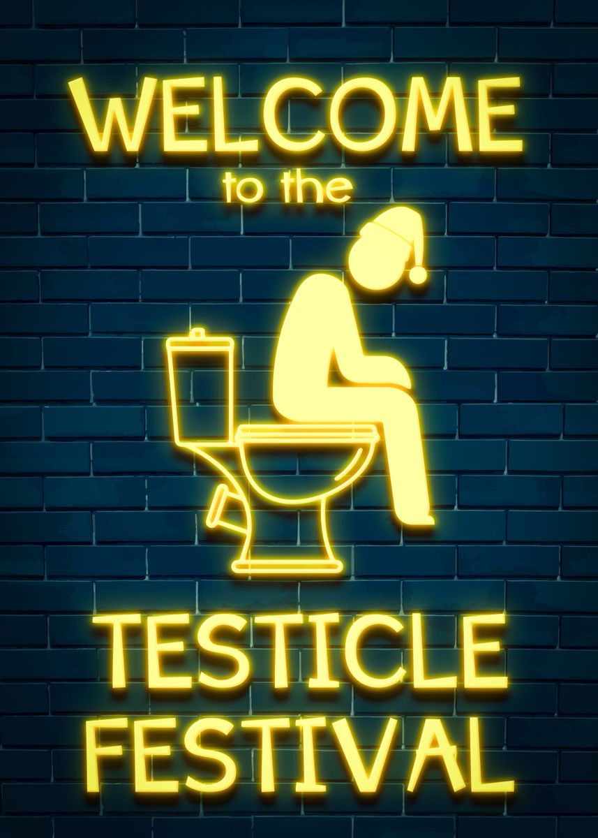 'Toilet' Poster, picture, metal print, paint by Kenny Studio | Displate