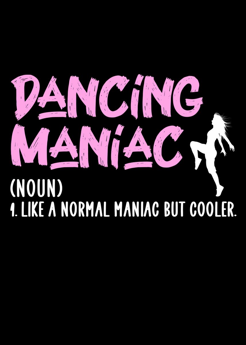 'Dancing maniac' Poster, picture, metal print, paint by Andreas ...