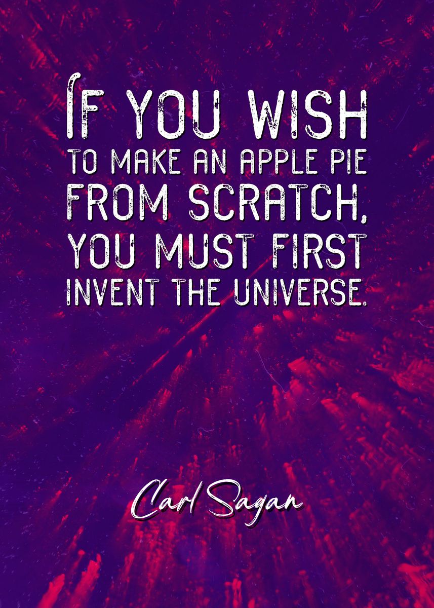 'Carl Sagan Quote 5' Poster, picture, metal print, paint by Quoteey ...