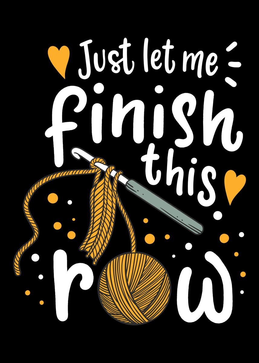 'Knitting Knitter Yarn' Poster by BLVCKPLATE | Displate