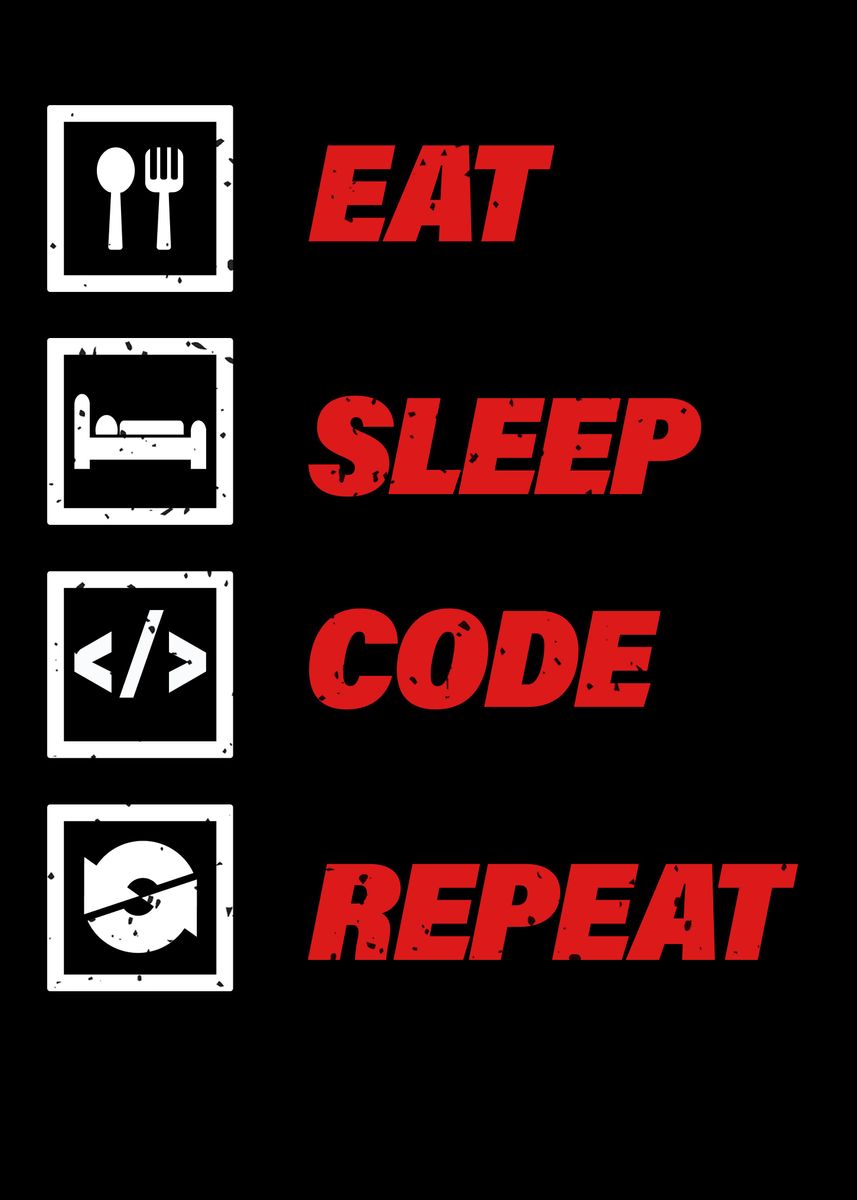 'Quote Code' Poster by Jeff Creative Art | Displate