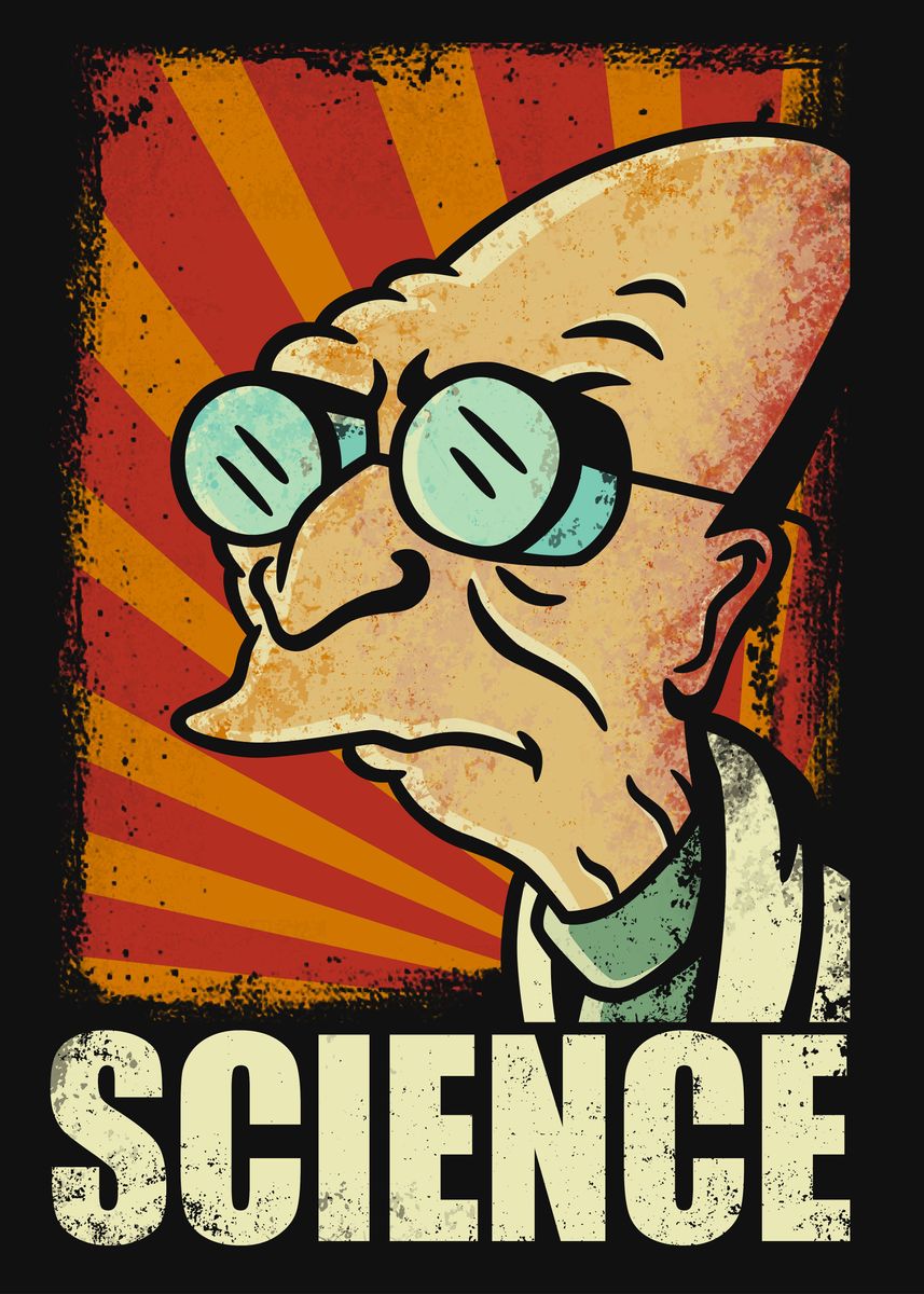 'SCIENCE' Poster, picture, metal print, paint by Barbadifuoco | Displate