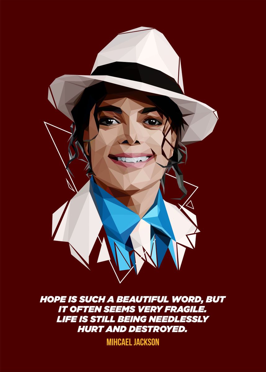 'MICHAEL JACKSON' Poster by Lowpoly Posters | Displate