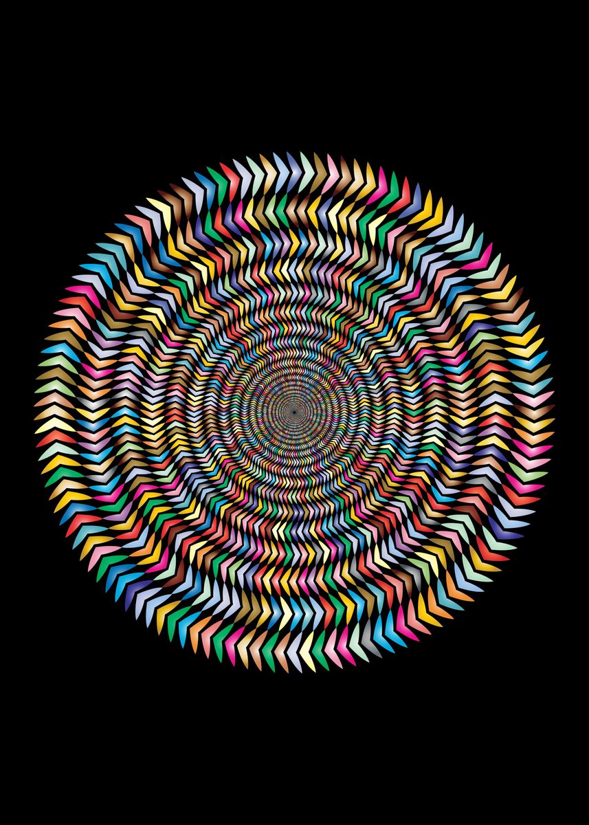 'Abstract Vortex color ' Poster by The Bright Art | Displate