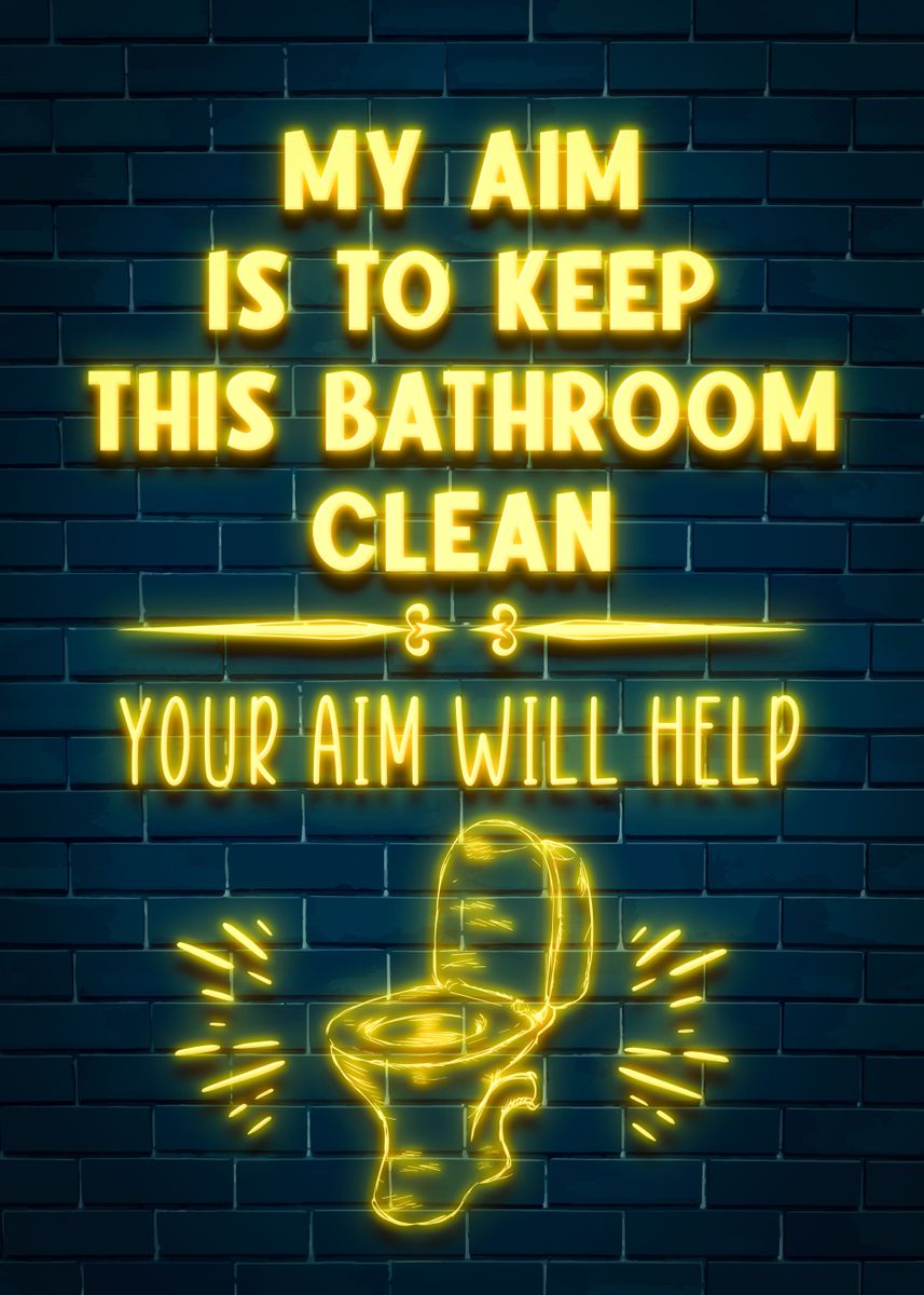 'Toilet' Poster, picture, metal print, paint by Kenny Studio | Displate
