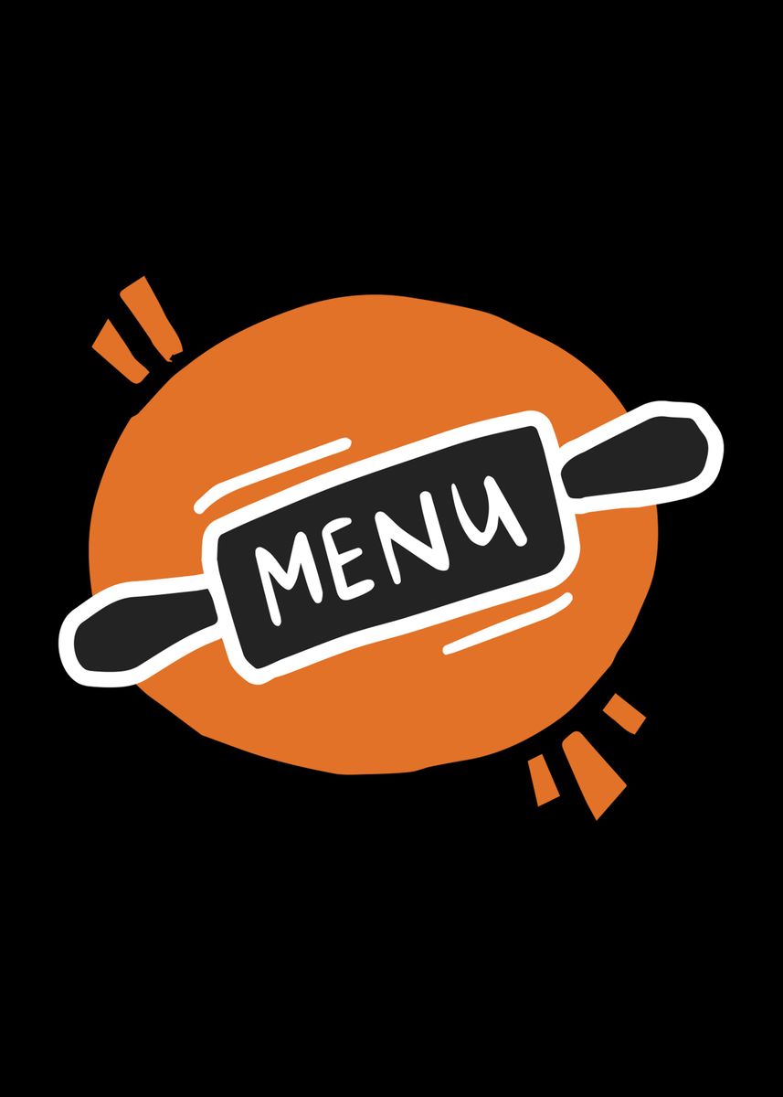 'menu art' Poster, picture, metal print, paint by Muhammad Anas | Displate