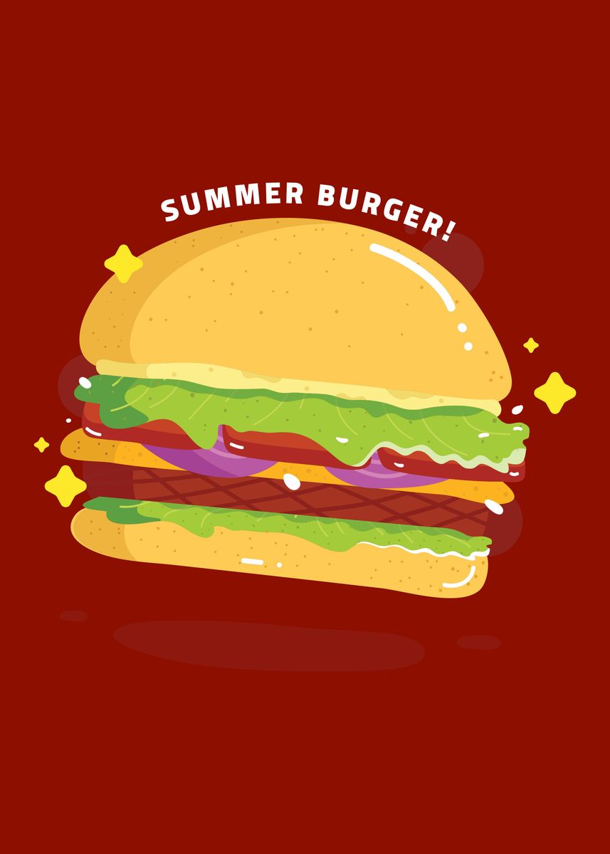 'Fastfood' Poster by Adaline Wilkinson | Displate