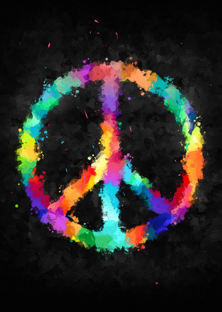 'peace' Poster, picture, metal print, paint by Oleg S... | Displate