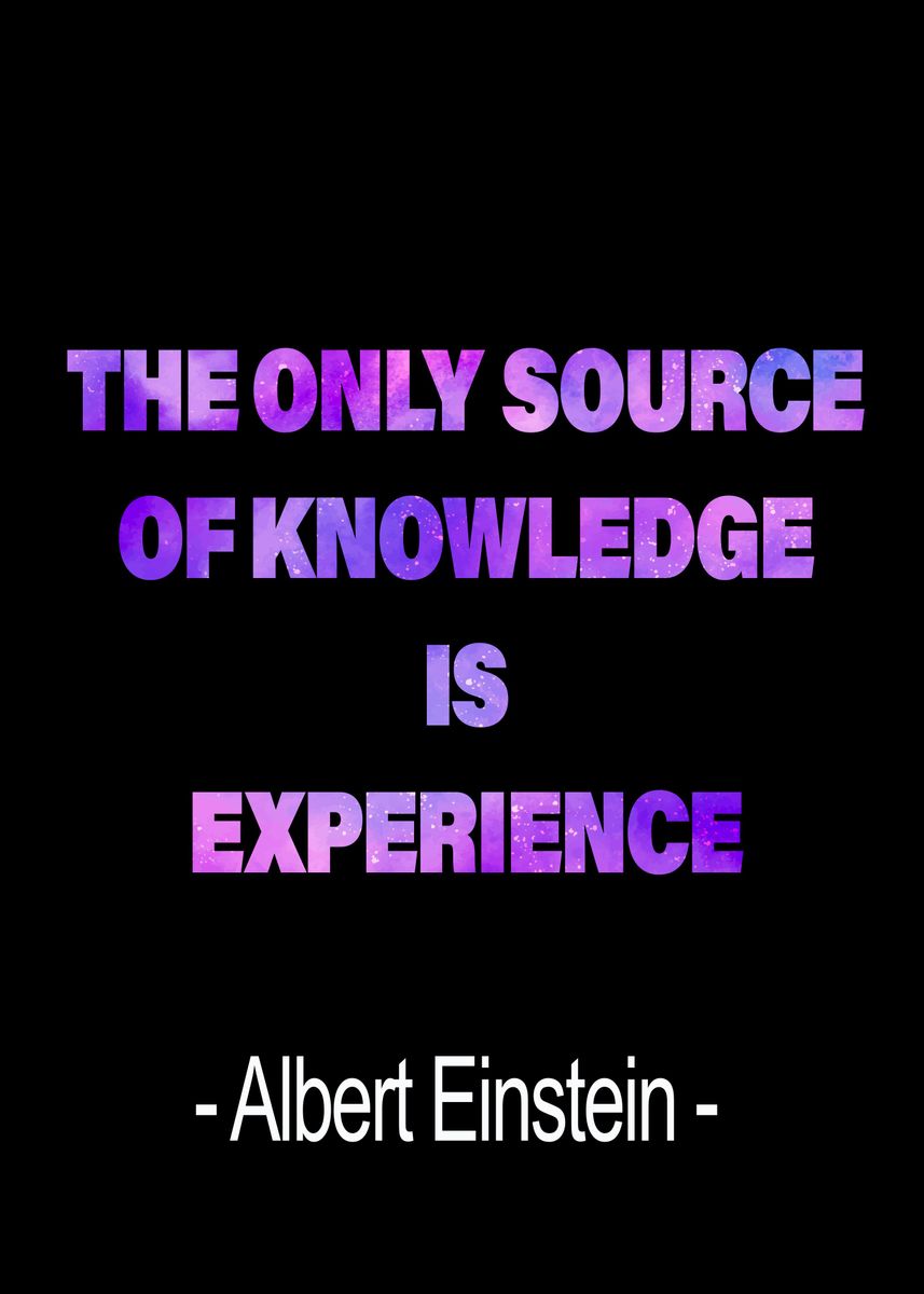 'Quote Science Motivation' Poster, picture, metal print, paint by Jeff ...