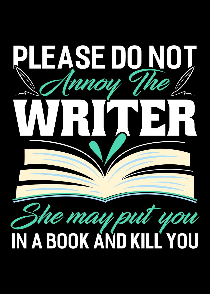 'Author Writer Literature' Poster, picture, metal print, paint by ...