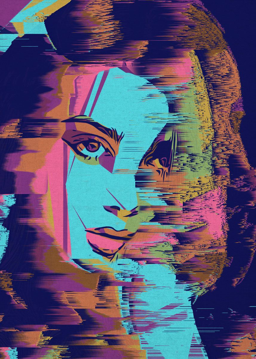 'Abstract Portrait 01' Poster, picture, metal print, paint by 1x Merch ...