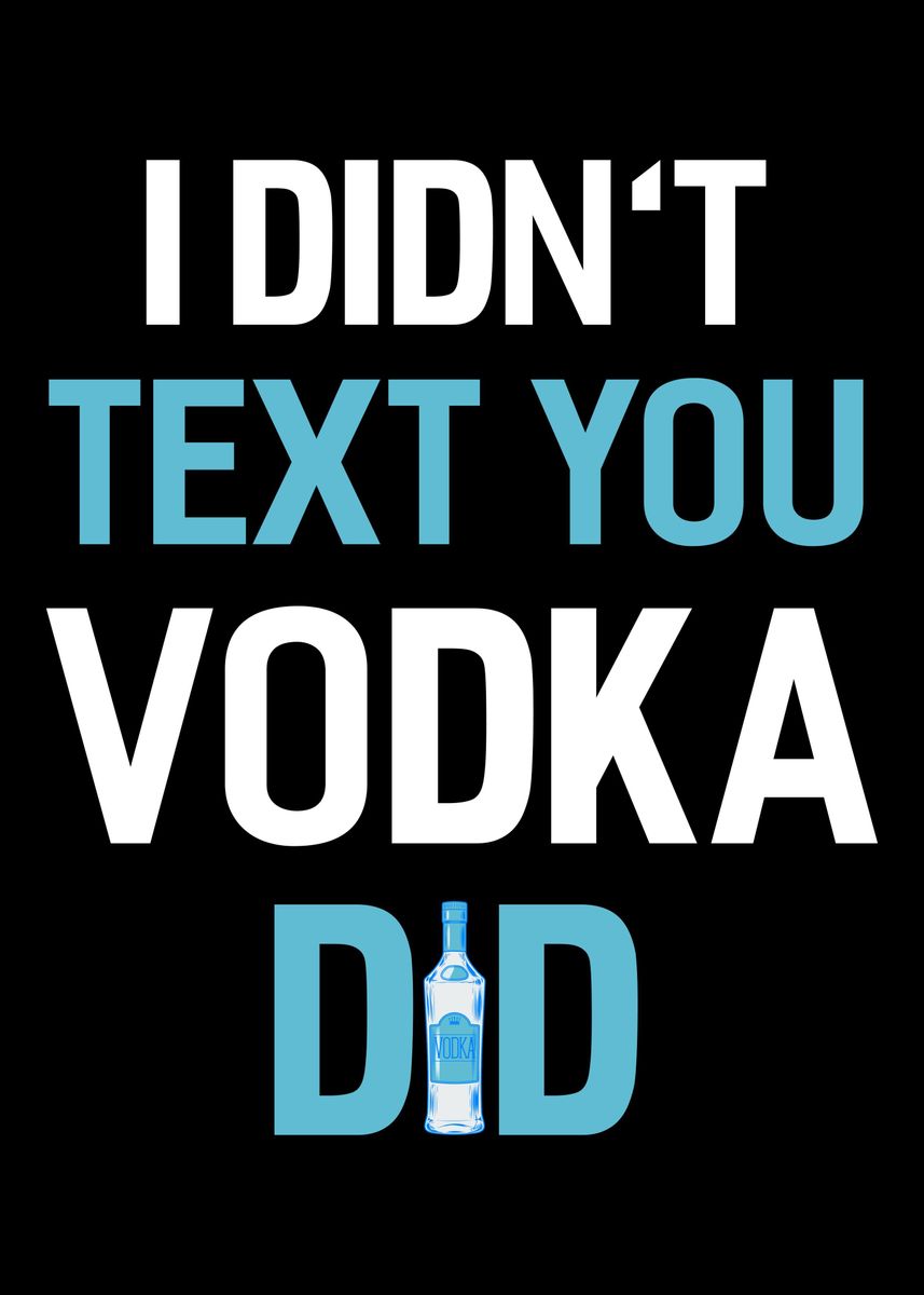 'Vodka Alcohol Drinking' Poster by Christian Mueller | Displate