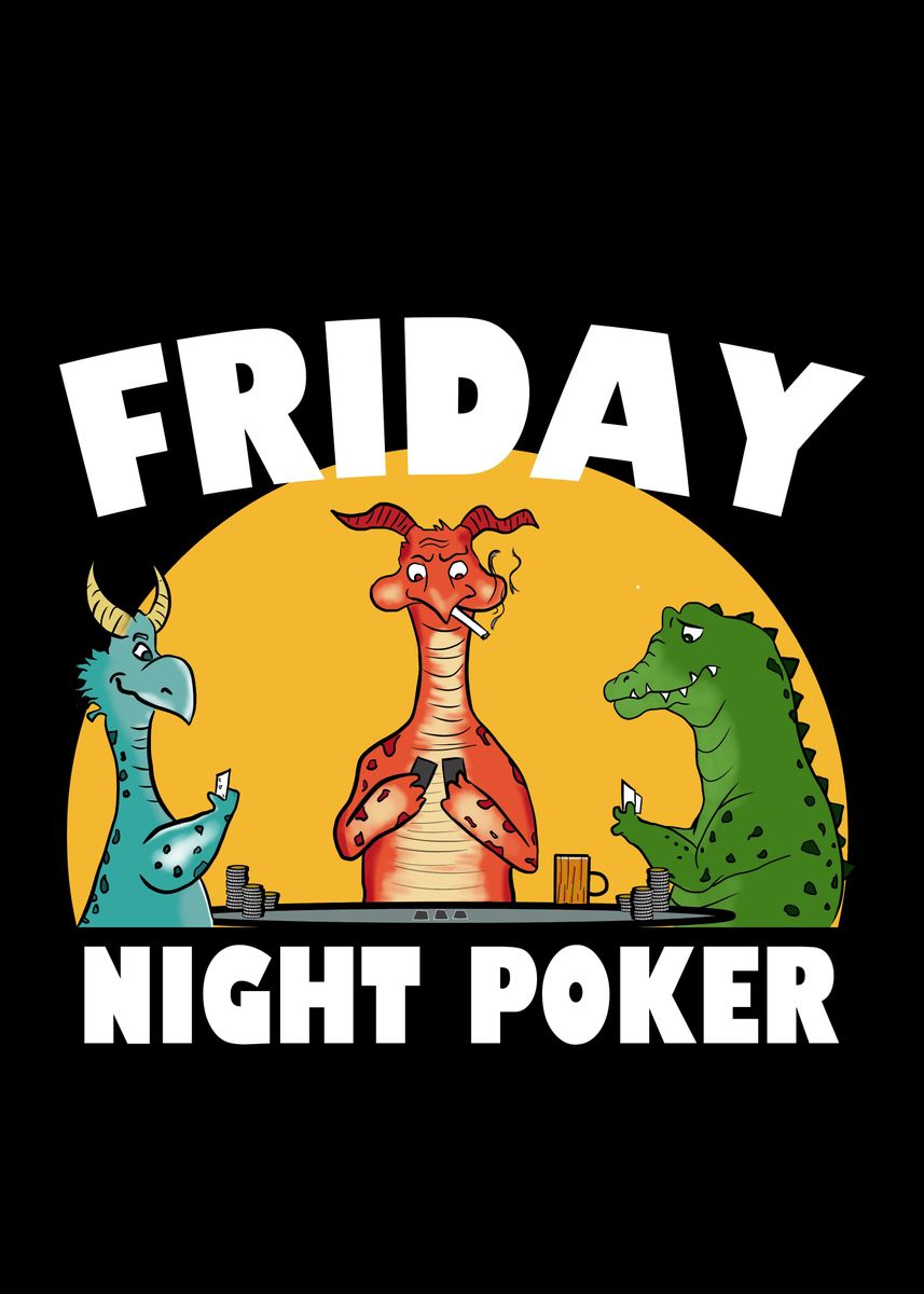 'Friday night poker' Poster, picture, metal print, paint by Ozymandias ...