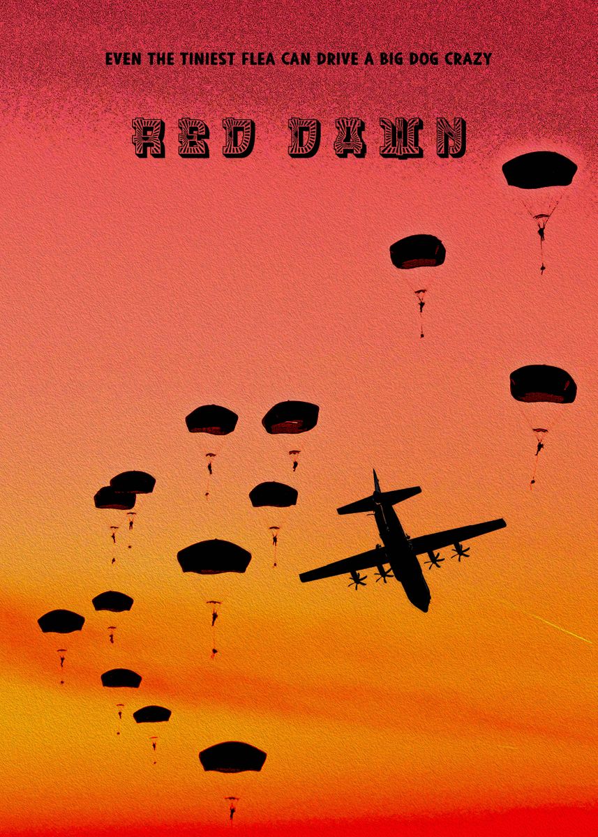 'Red Dawn' Poster, picture, metal print, paint by Movue Posters | Displate