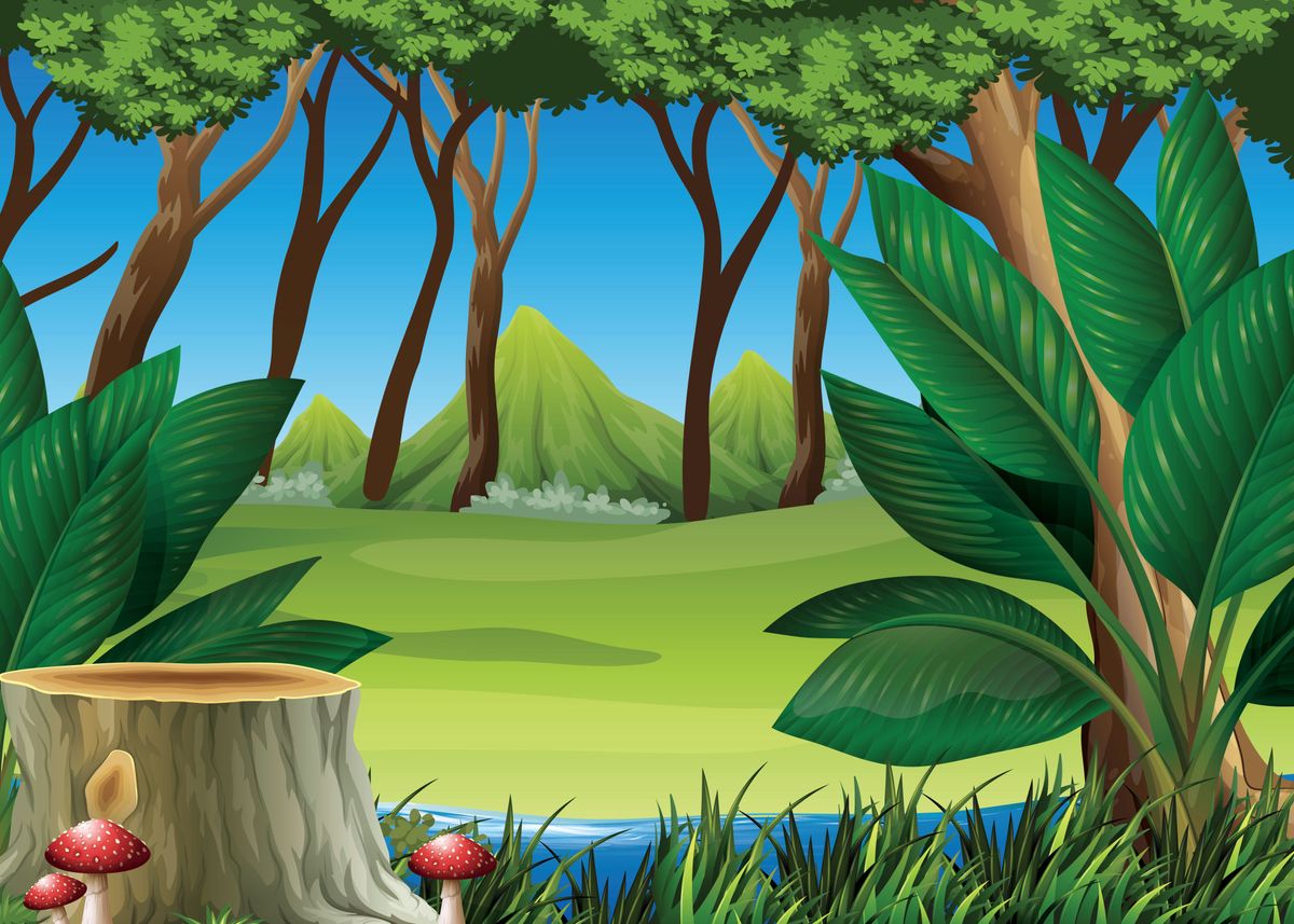 'Forest Landscape' Poster by Eirene | Displate